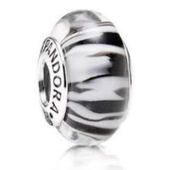 Pandora | Jewelry | Authentic Pandora Murano Zebra Charm 79938 Sterling ...